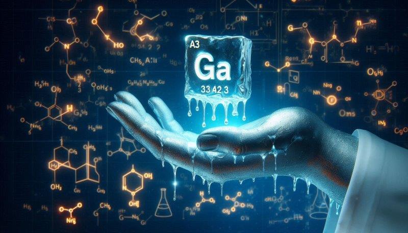 Galio (Ga): el metal que pasa de sólido a líquido a temperatura ...